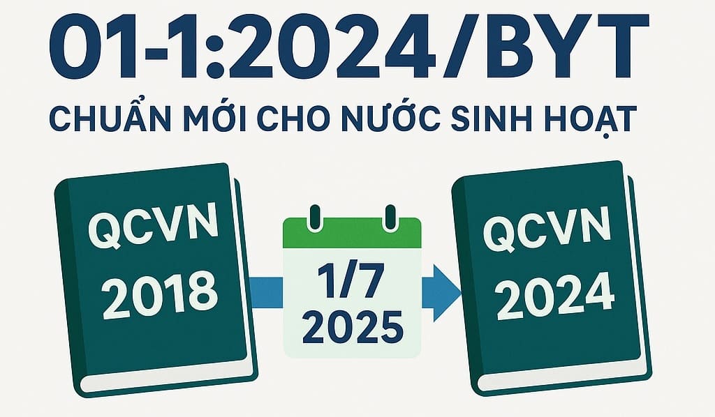 QCVN 01-1:2024/BYT - Tiêu chuẩn mới nhất cho nước sinh hoạt